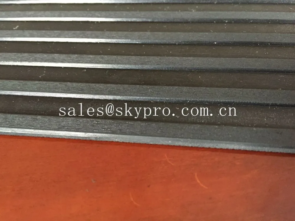 Flat Ribbed Embossed Surface Solid Heavy Duty Rubber Sheet Roll 2.5mm ...