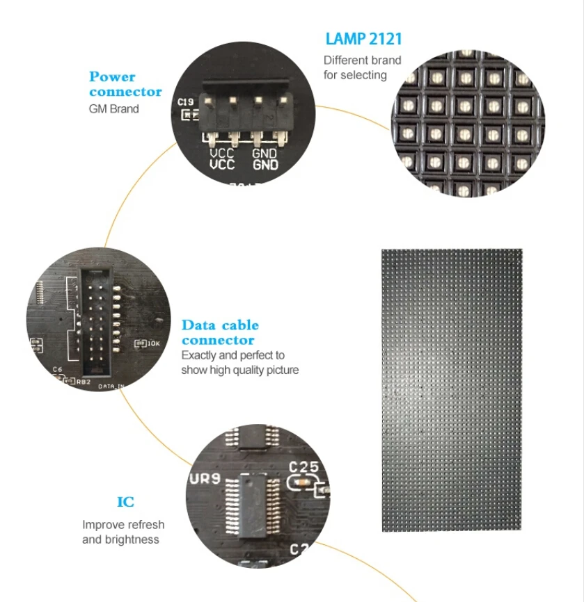 P2.5 P3 P4 P5 Hd Indoor Flexible Smd Led Panel Led Module Led Display ...