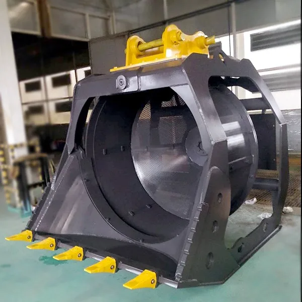 Rotating Screening Bucket For 25-36 Ton Excavator /wheel Loader - Buy ...