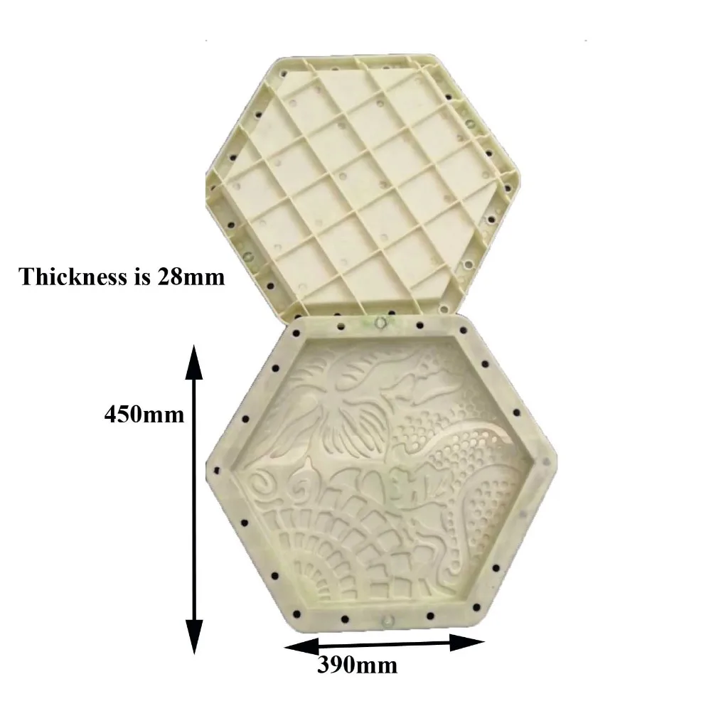 Plastic Hexagon Concrete Paver Molds for Cement Pavers - OEM