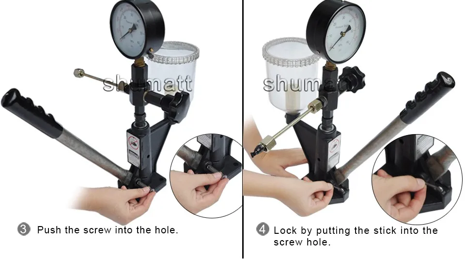 Fuel Injector Nozzle Tester Pop S60h Ps400a Manual Diesel Injector ...