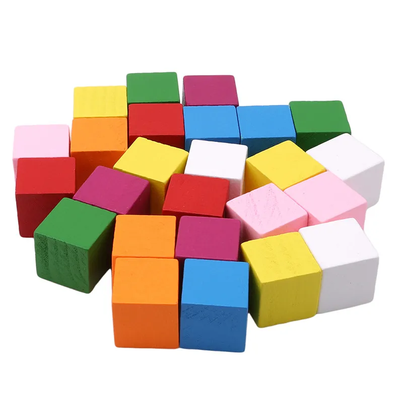 Diy Colourful Wooden Cubes Square Blocks Craft Decoration ... Diy Colourful Wooden Cubes Square Blocks Craft Decoration ...