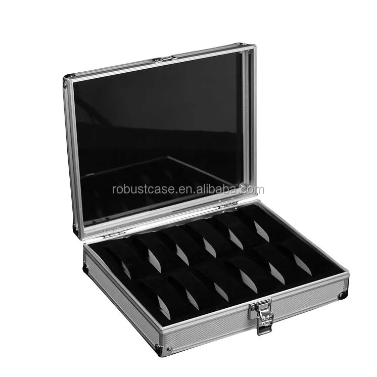 Portable Aluminium Briefcase Storage Display Case For Watch Or Stone ...
