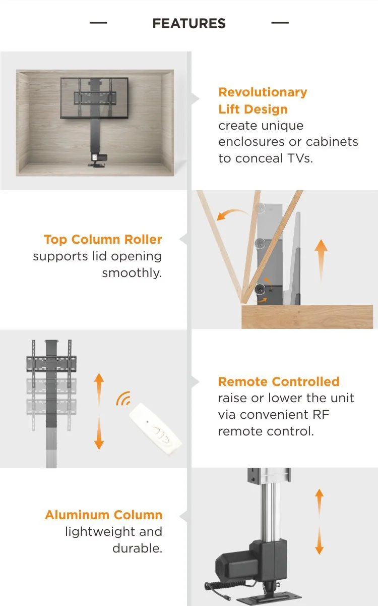 Compact Motorized Tv Lift Mechanism Stand - Buy Tv Lift,Tv Lift ...