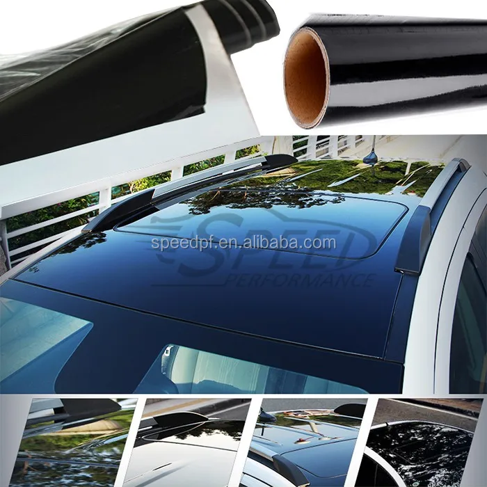New High Glossy Black Pvc Adhesive Protection Panoramic Roof Sticker ...
