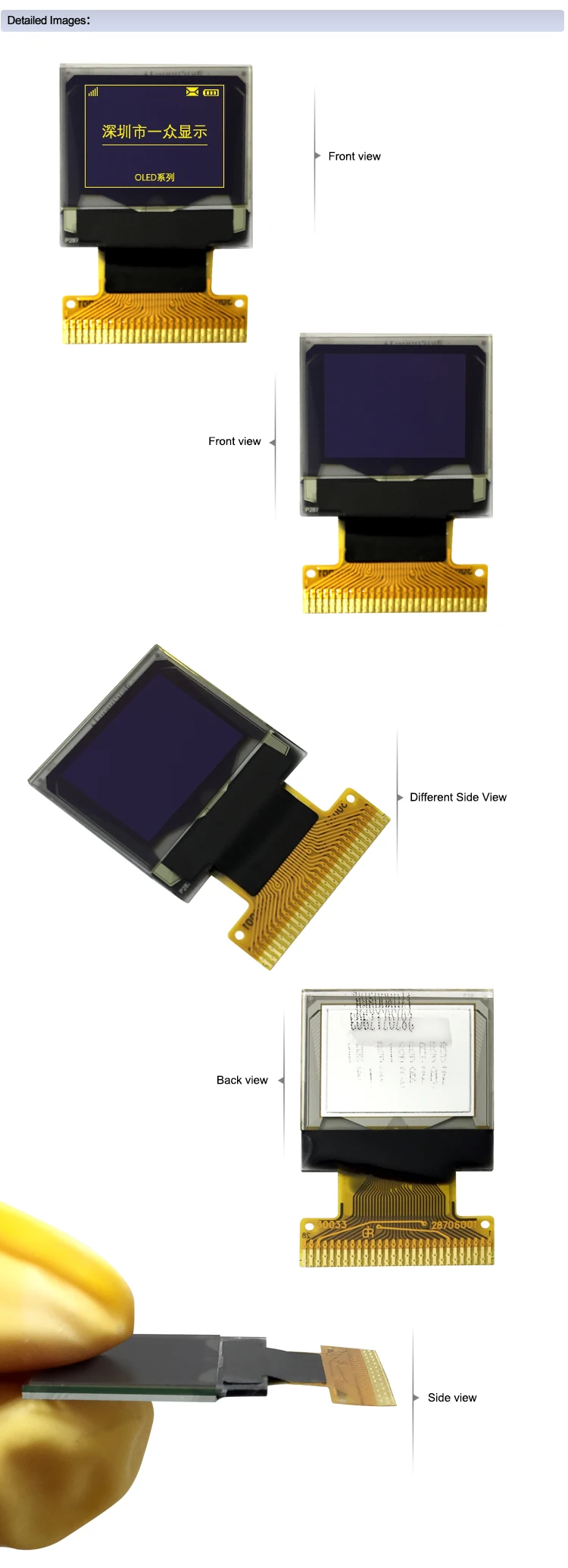 0.96 Inch128x64 Oled Display I2c Spi Serial Oled Micro Display Module ...