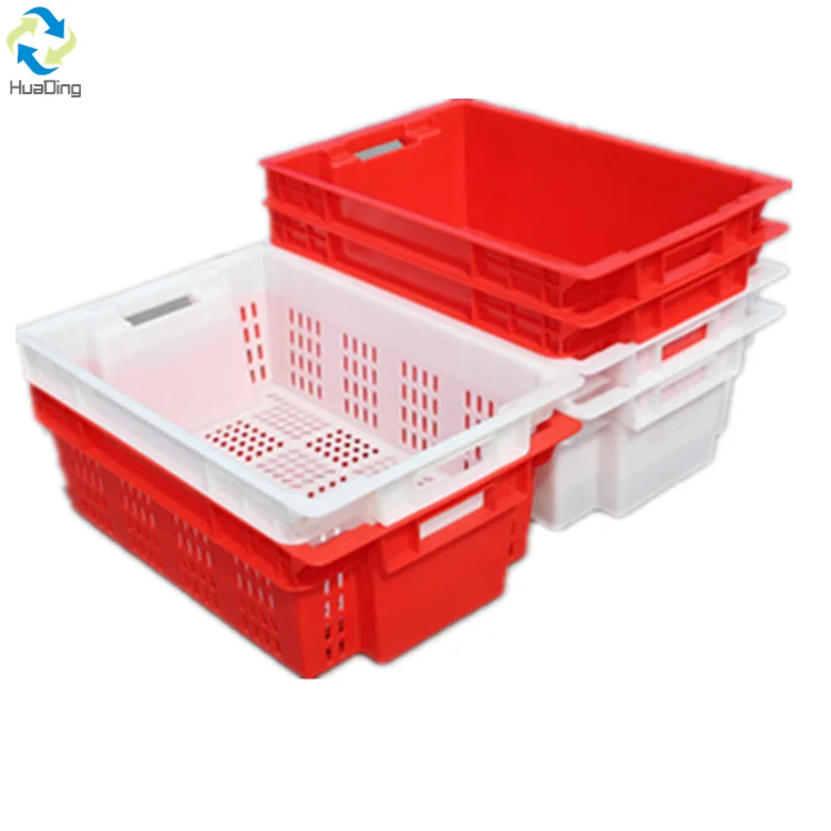 Cheap Stacked and Nested Plastic Container Box for Meat and Fish - Huading