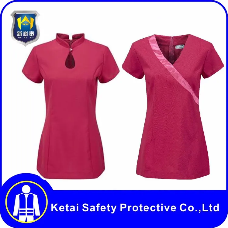 Custom New Fashion Workwear Uniform For Women Beauty Salon Tunic ...