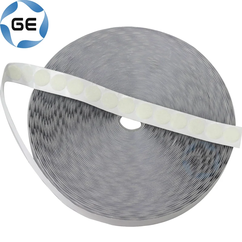 Self Adhesive Nylon Hook And Loop Dots With Anti-sticking Paper ...