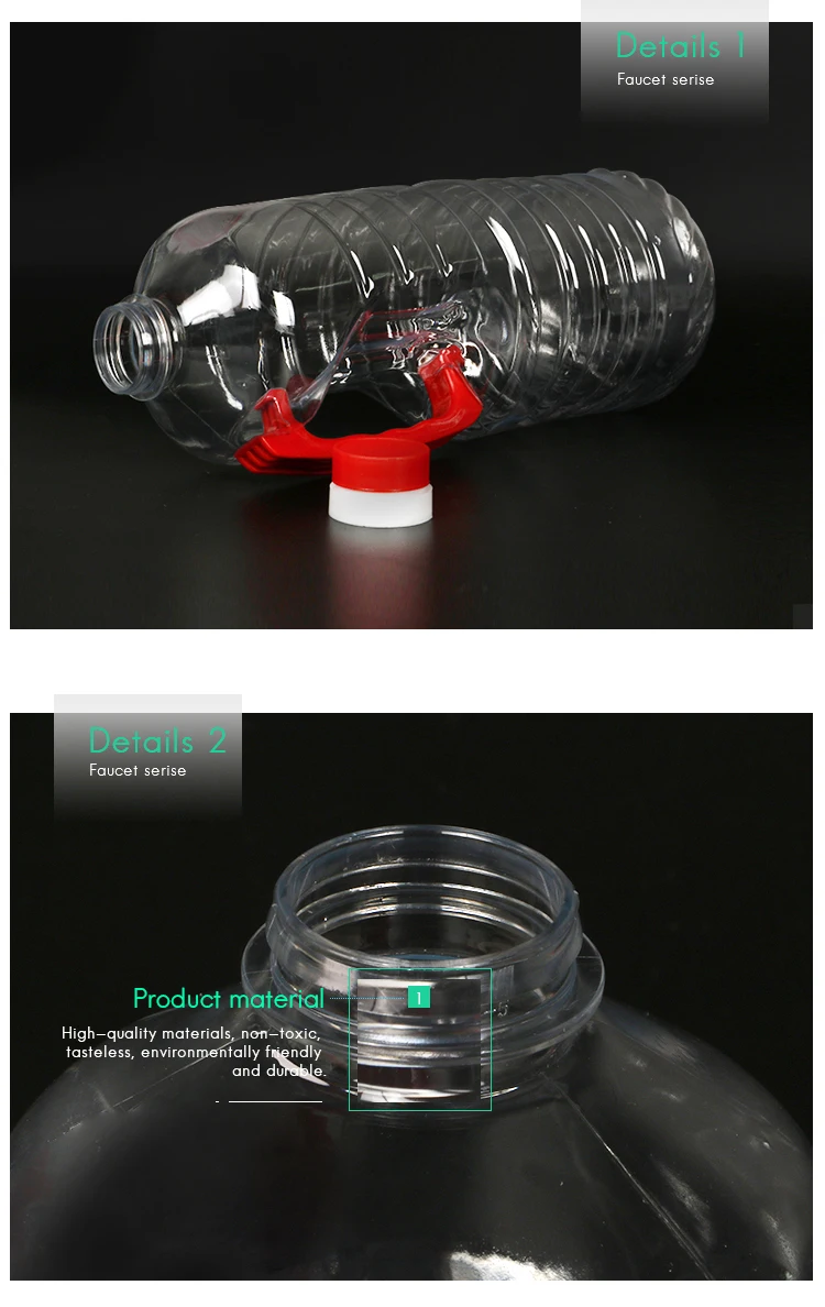 China Manufacture Pet Transparent 2 Liter Bottle Plastic Container With ...