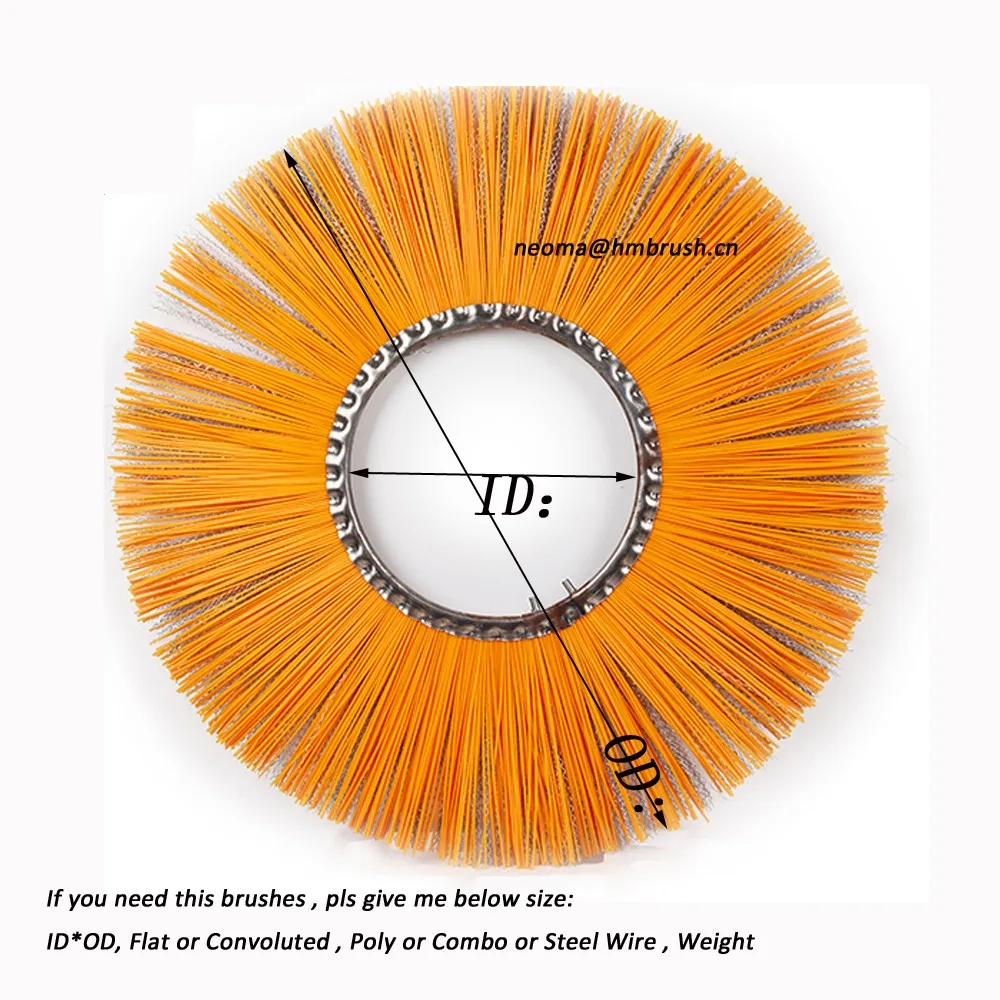 10x32 Poly Wafer Rotating Brushes for Bobcat Sweeper