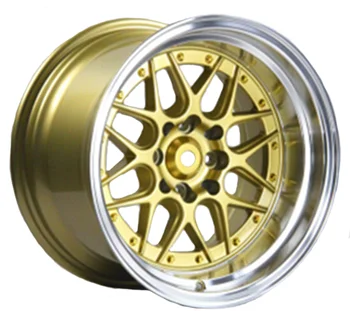 Golden 15 Inch Deep Dish Racing Aftermarket Wheels Alloy Wheel Rim ...