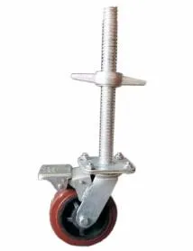 Scaffolding Tire 6" Wheel Caster with Brakes - Durable & Safe