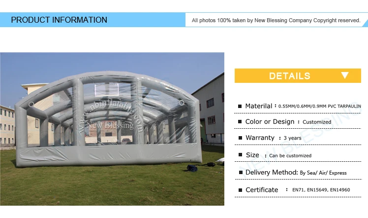 Factory Custom Made Inflatable Air Tight Tpu Tent Waterproof Clear Tent ...