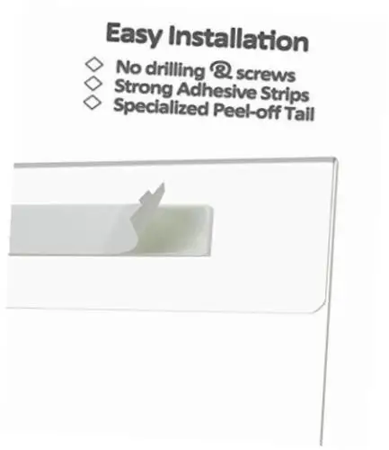 Clear Acrylic Vertical Wall Mounted Sign Holders With Adhesive Tape ...