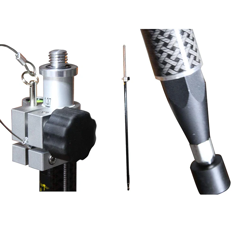 Carbon Fiber Rtk Gps Survey Pole - Telescopic Antenna Mast - Oem