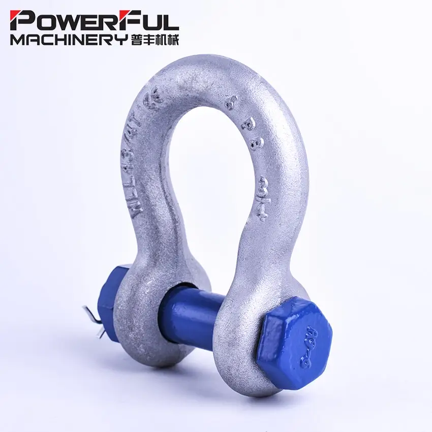 20 Ton Heavy Load Drop Forged Safety Bolt Bow Shackle - Buy Bolt ...