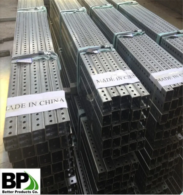 Galvanized Perforated Square Tube/sign Post - Buy Rectangular Pipi/tube ...