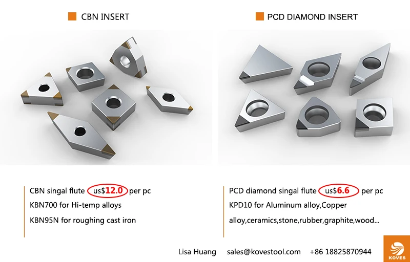 Cutting Tools Cbn Insert Vcgw160404 Pcd Coated Carbide Insert - Buy Pcd Carbide Insert,Cbn ...