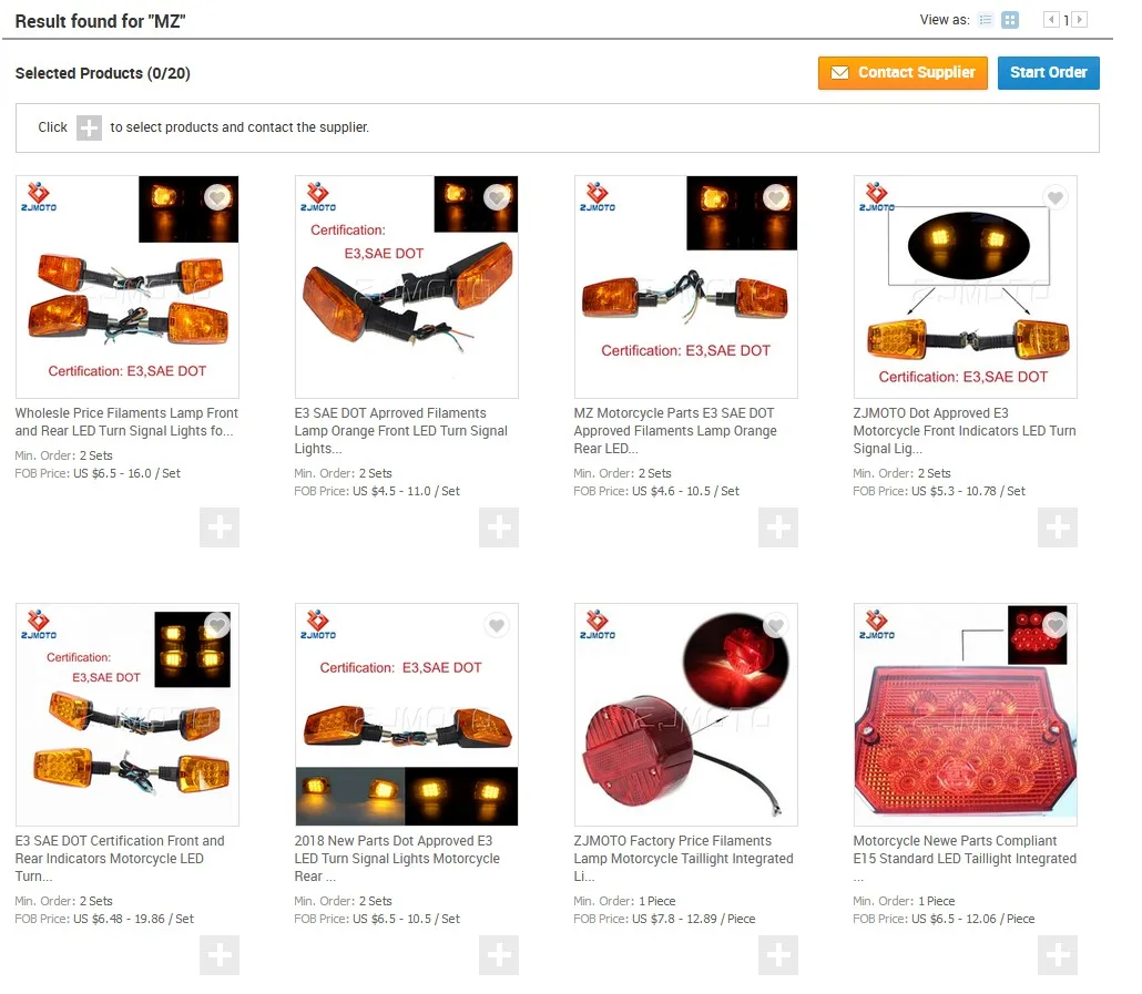Motorcycle Rear Indicators - E3 SAE DOT Certified LED Lights