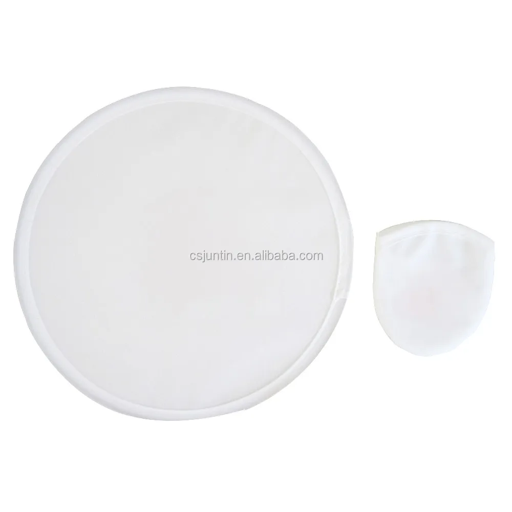 White Round Blank Sublimation Printing Folding Fan