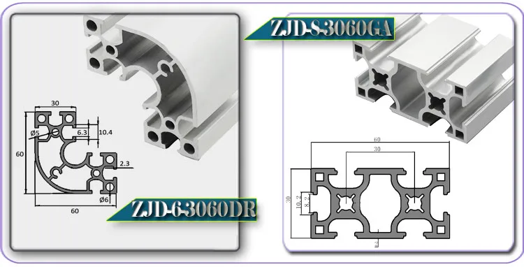 Triple Monitor Mount Stand Framing 30 X 60 Extruded Aluminum Alloy 3060 ...
