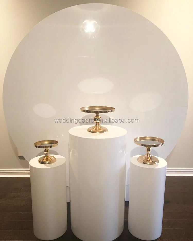 White Wedding Acrylic Wall Backdrop Stage Decoration Flower Balloon ...