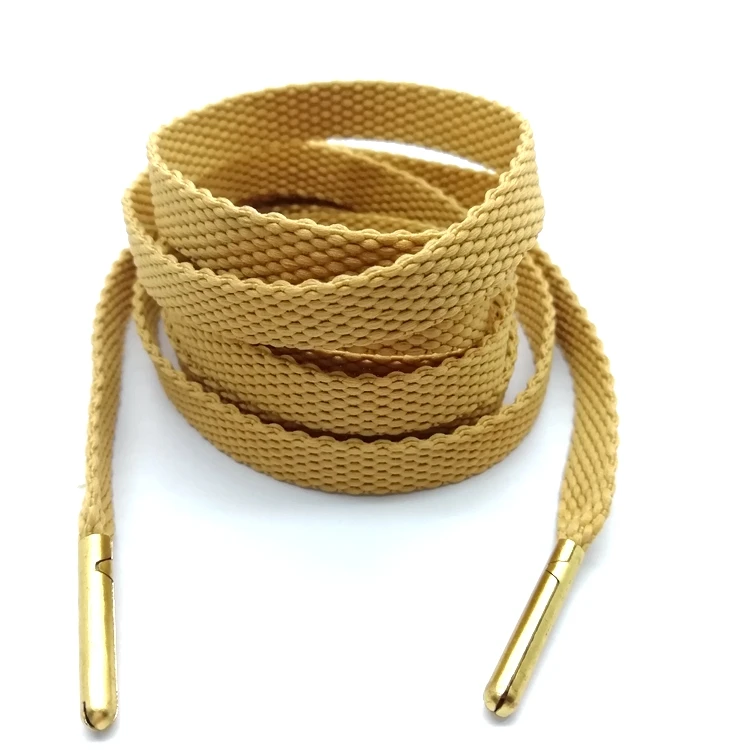 High Quality Custom Braided Drawstring Cord With Gold Metal Tips For ...