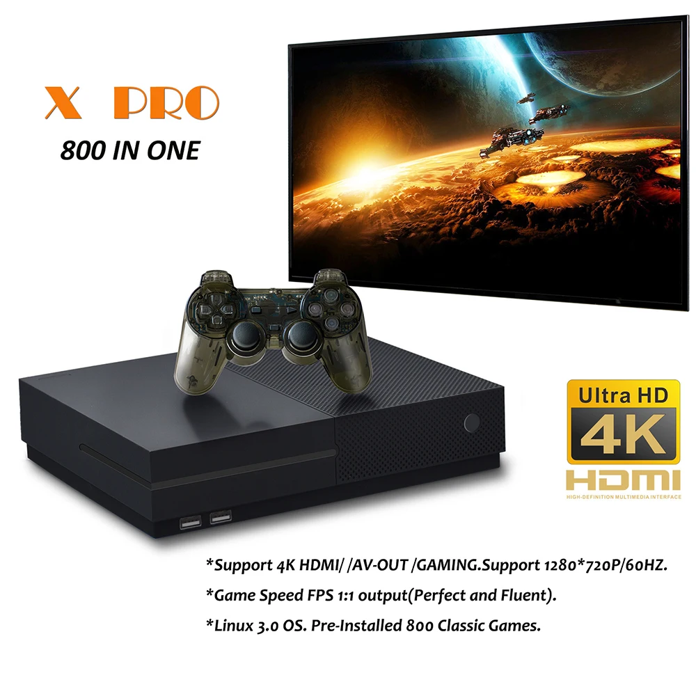 New Product X Pro 800 In One 4k Video Game Console Hd-mi & Av Game ...