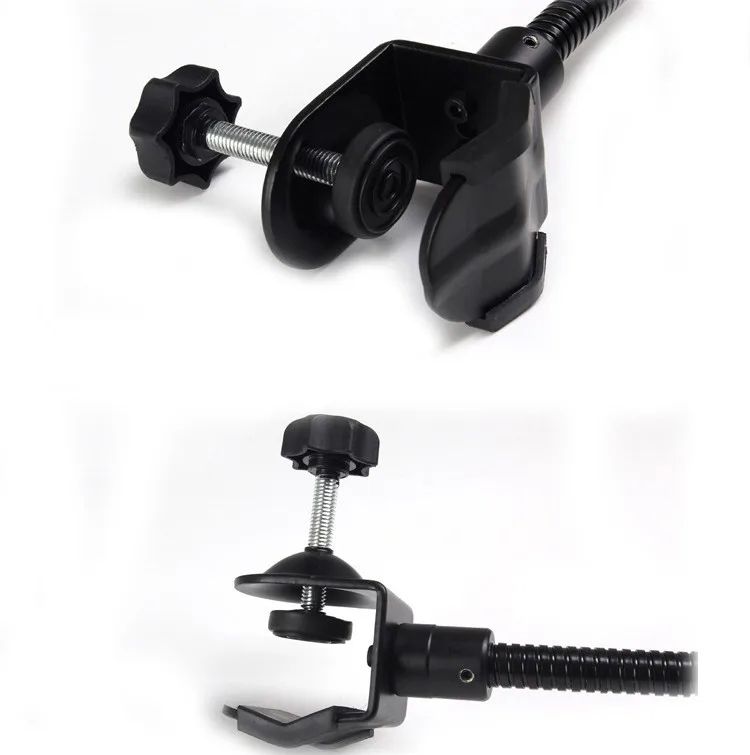 Double Clip Camera Mount - Flexible Gooseneck Arm