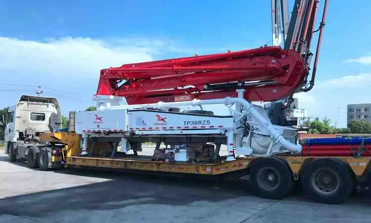Wireless Remote Control Truck Mounted Concrete Boom Pump - Buy Concrete ...