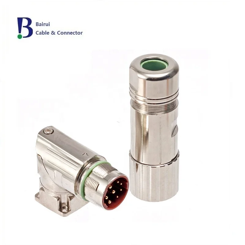 M23 623 Series Cable Mount Connector 12 Pole Plug Metal Field ...