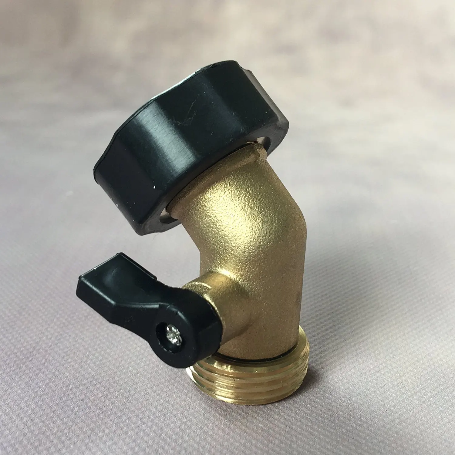 Brass Gooseneck Garden Water Tap Garden Hose Shut Off Valve Connector ...