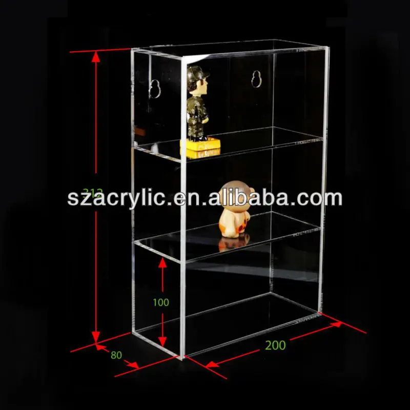 Free Standing Acrylic Display Case With Sliding Door - Buy Fancy ...