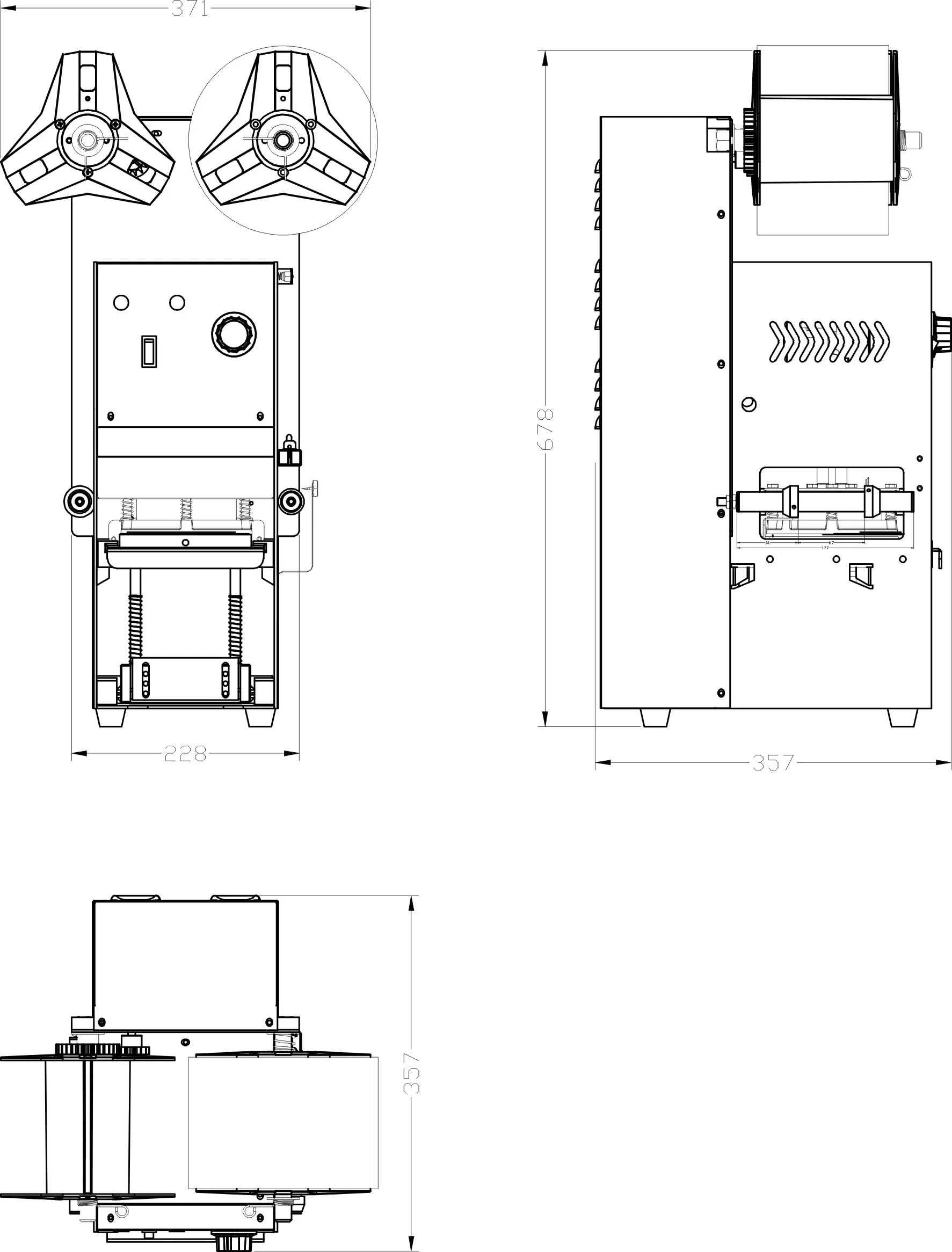 Automatic Plastic Cup Sealer - Verly WY-680 Machine