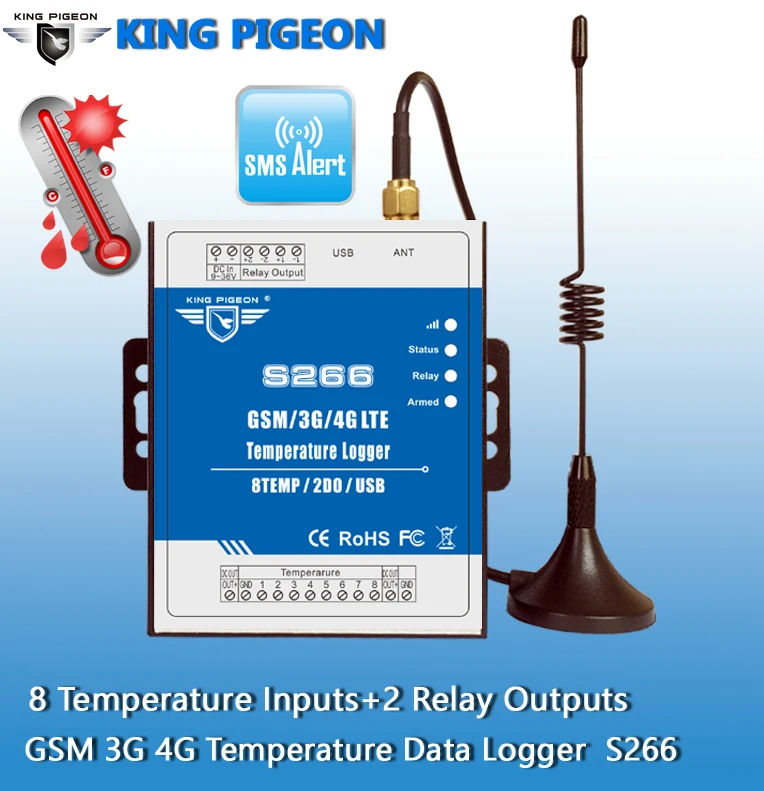 Industrial 4g Modem Hygrometer Data Logger Environmental Meter Data ...