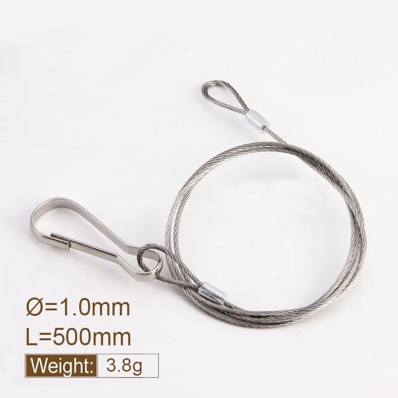 316 Stainless Steel Accessories Keychain Wire Rope Keyring - Buy 316 ...