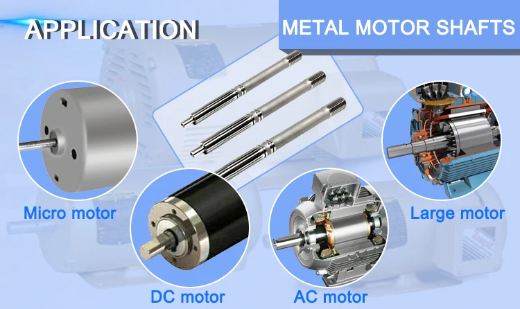 Custom High Precision Material Steel Small Electric Dc Motor Shaft Cnc ...