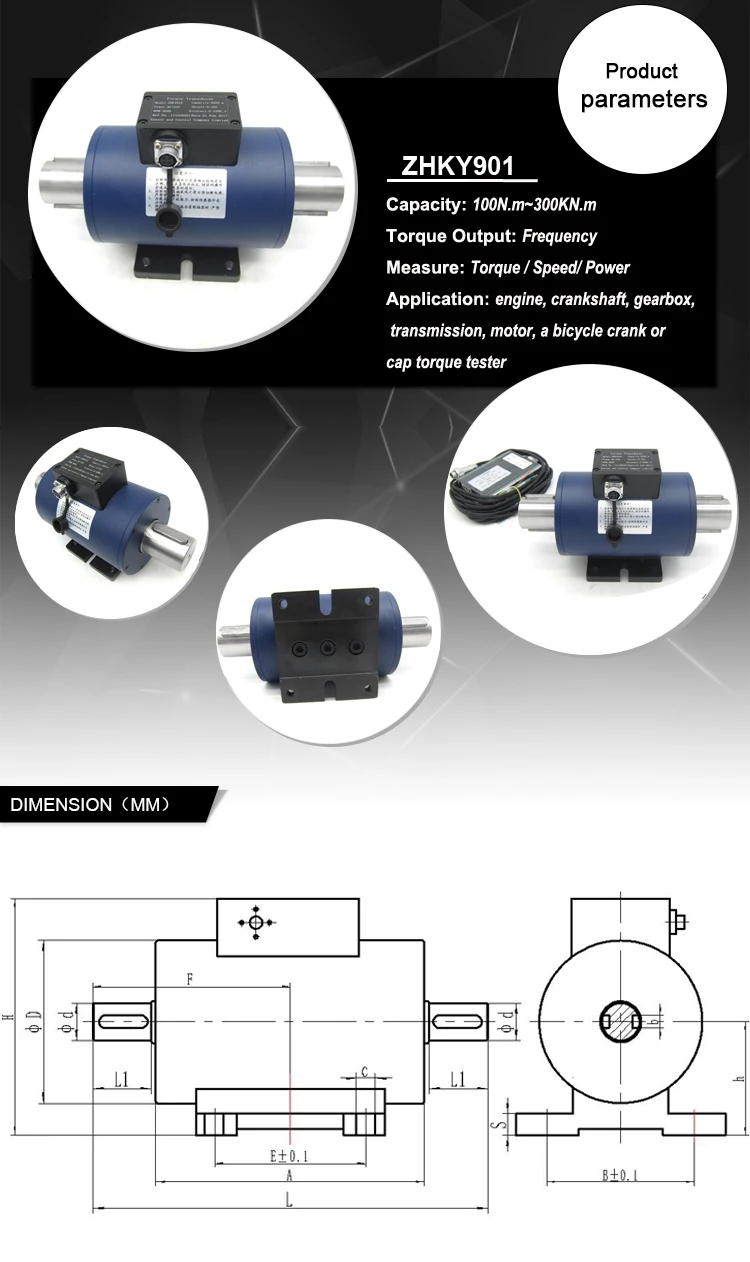Zhky901 Torque Measuring Equipment - Dynamic Torque Sensor 5n.m - 100 ...