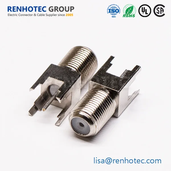 Renhotec 180 Degree Female F Type Connector - Dustproof & Reliable