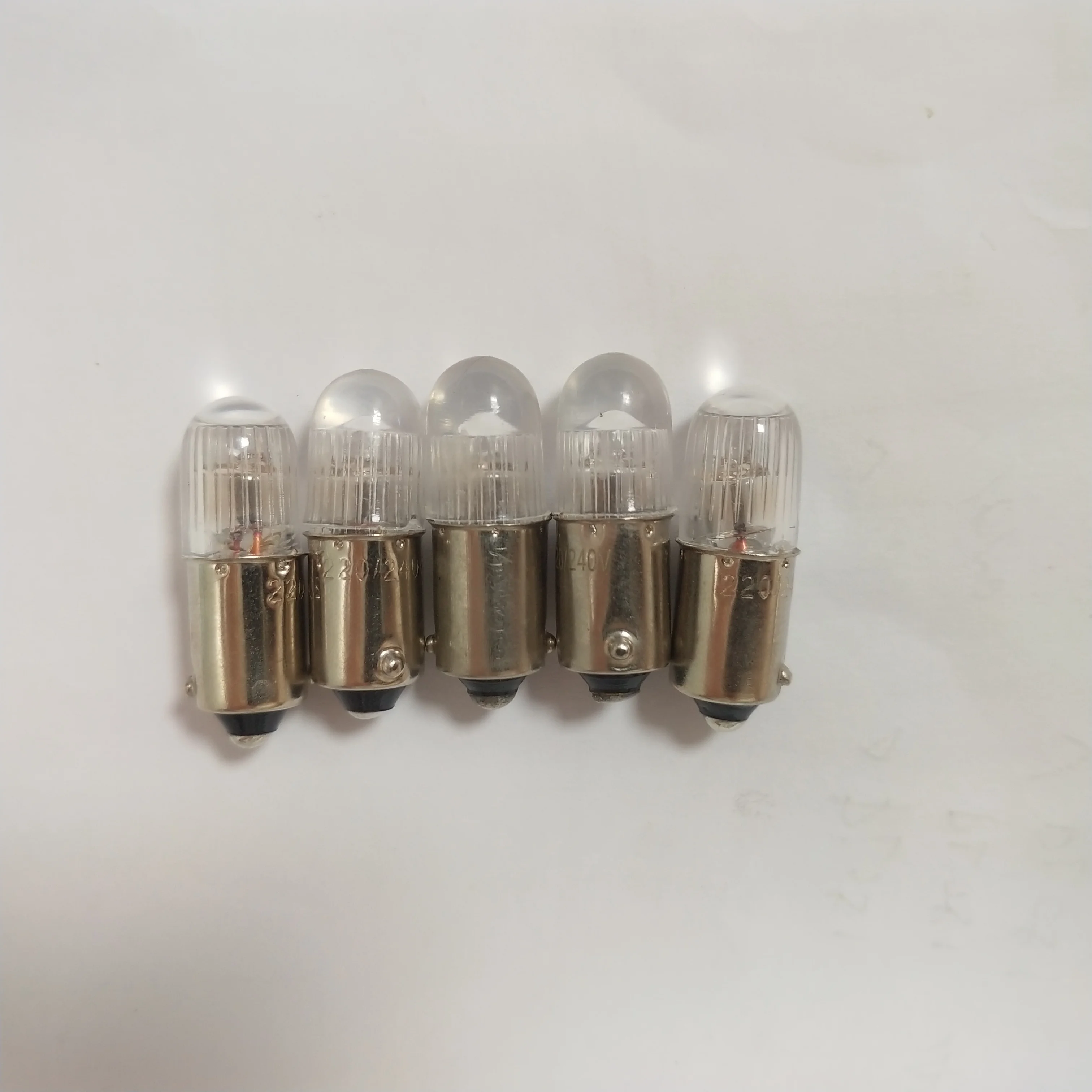 BA9S T10x28mm Orange Neon Switch Button Indicator Bulb