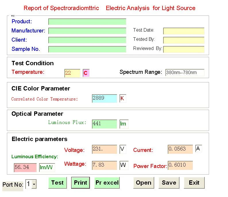 Spectrometer Testing Led Lamp Lumen Test Equipment Products from ...