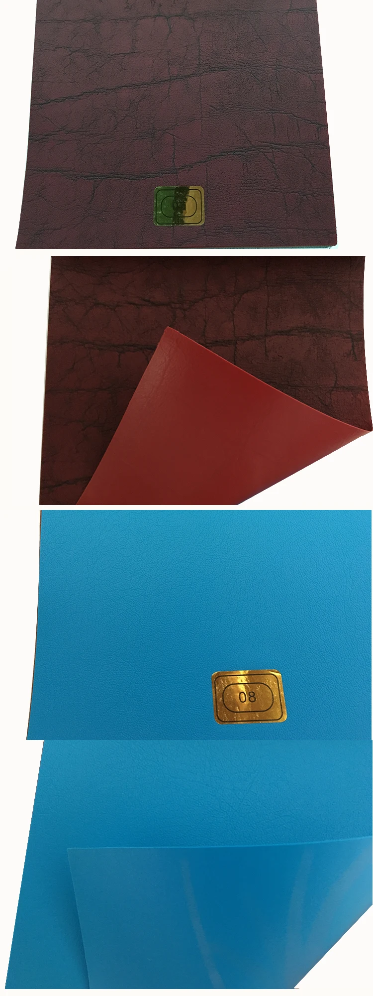 Sponge Vinyl Sheet and PU Leather for Book Binding Covers