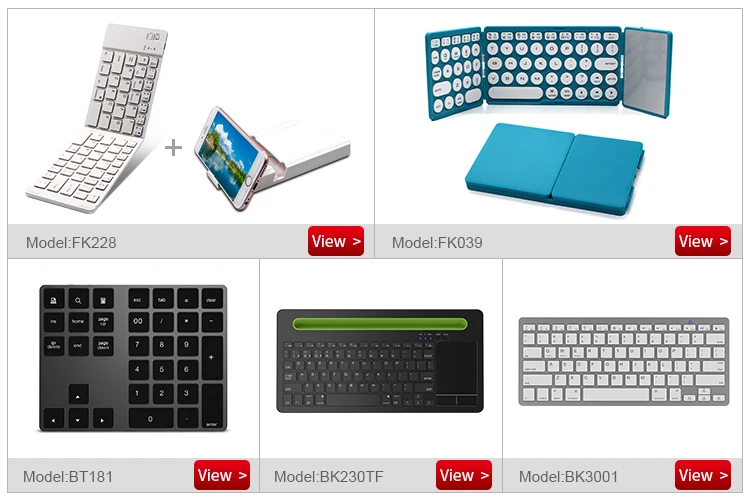 Universal Multi Device Double Bluetooth Wireless Keyboard
