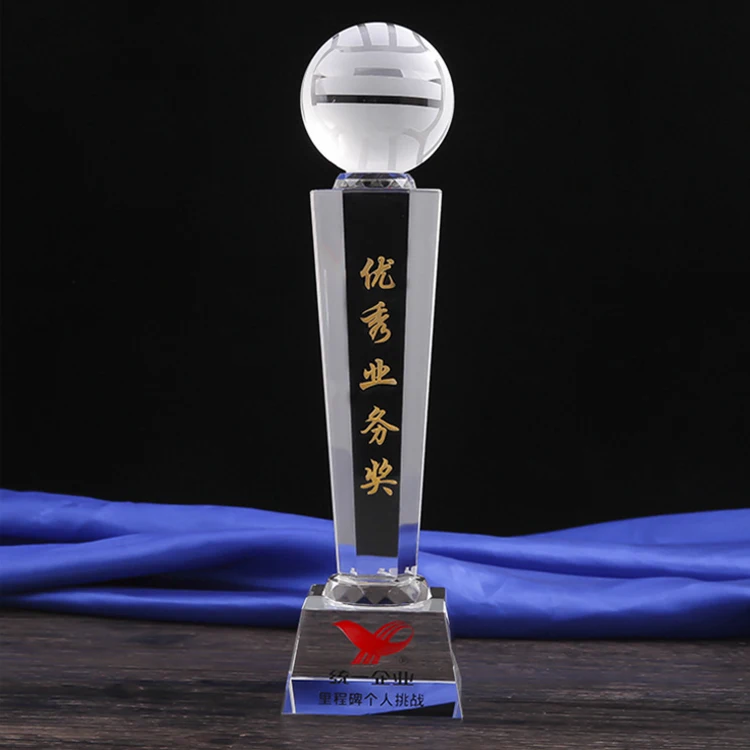 Crystal Trophy - Creative NBA Crystal Basketball Souvenir