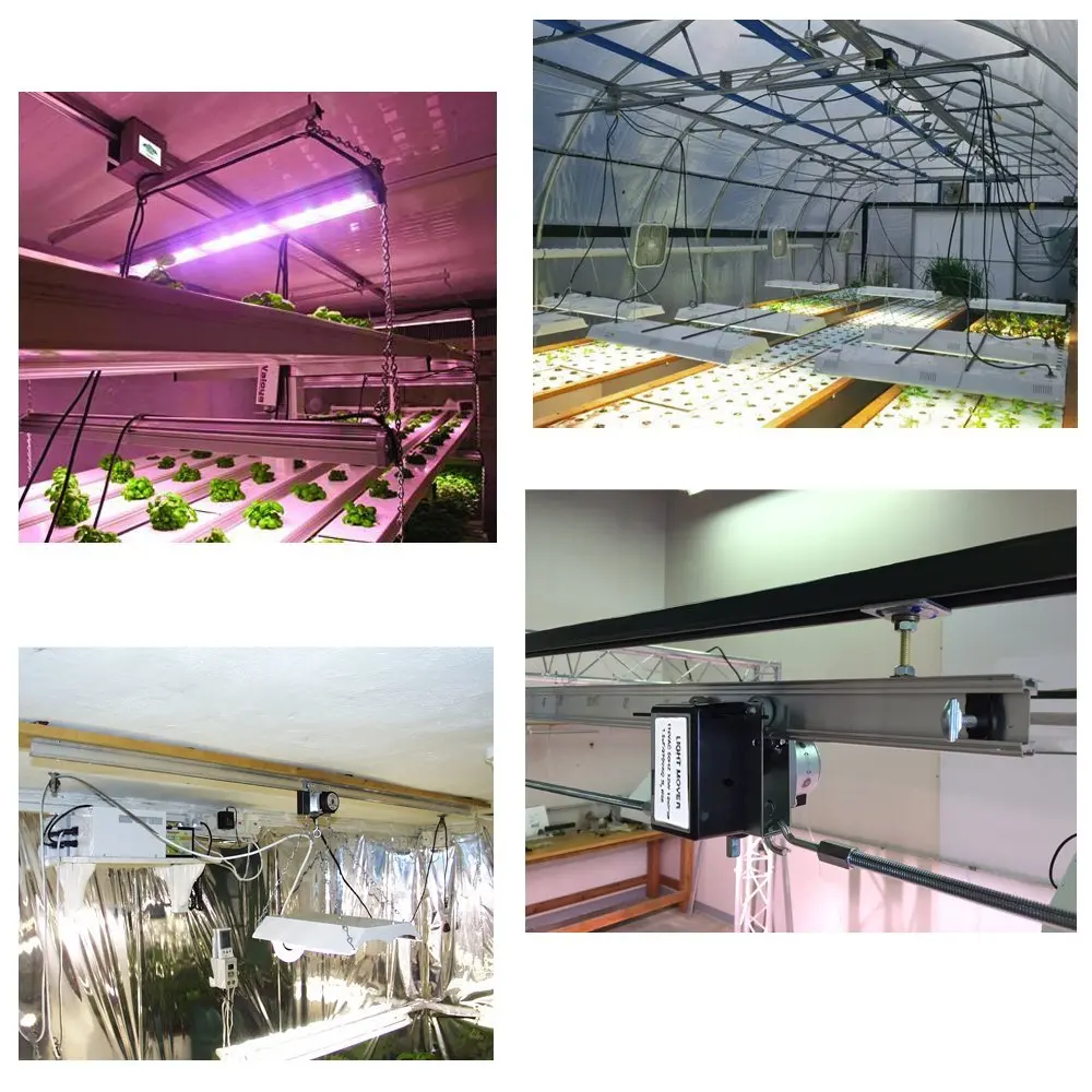 Adjustable Light Rail Hydroponic Grow Light Mover For Greenhouse - Buy ...