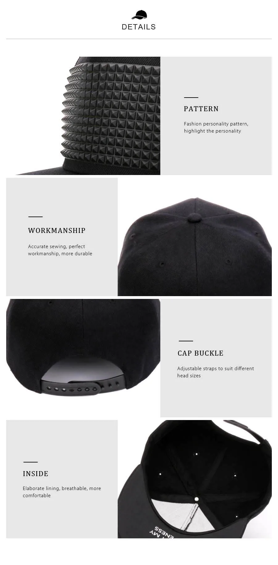 S-union Cool 3d Mens Snapback Cap Gorras Raised Soft Silicon Square ...