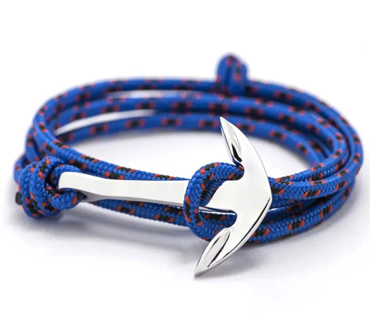 Hot Selling X Power Energy Bracelet Navy Blue Nylon Rope Custom ...