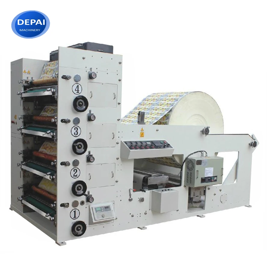 Depai Fpl850-4 4 Color Label Flexo Photopolymer Plate Paper Roll To ...