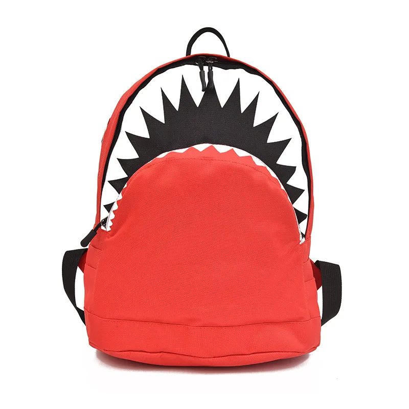 2019 New Products Canvas Shark Tooth Personality Stylish Trend Mochilas ...